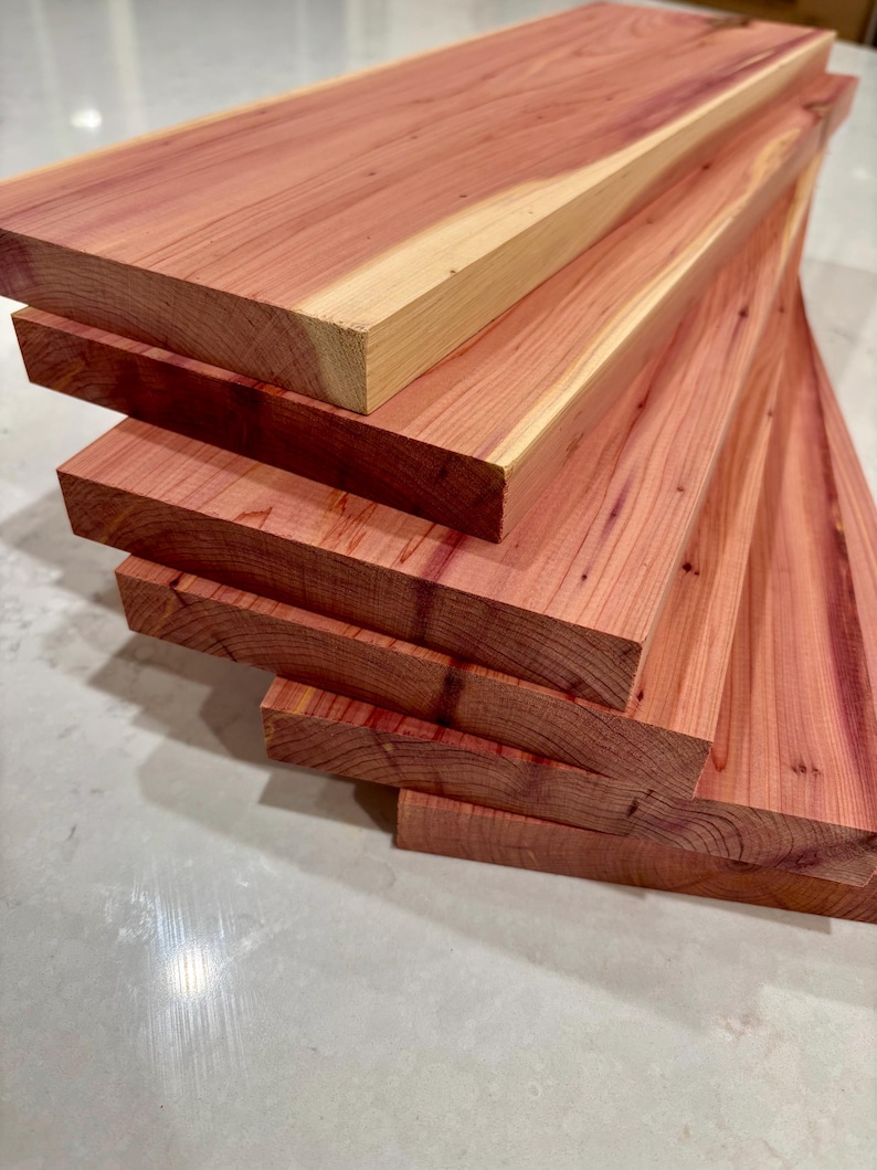 3/4" Aromatic Eastern Red Cedar Craft Boards - 6 Pack, 18" Long - Etsy