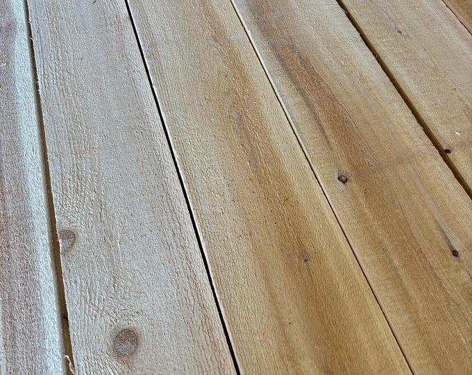 1" X 6" - Pack of 5 - B Grade - Rough Cut Eastern Red Cedar Aromatic ...