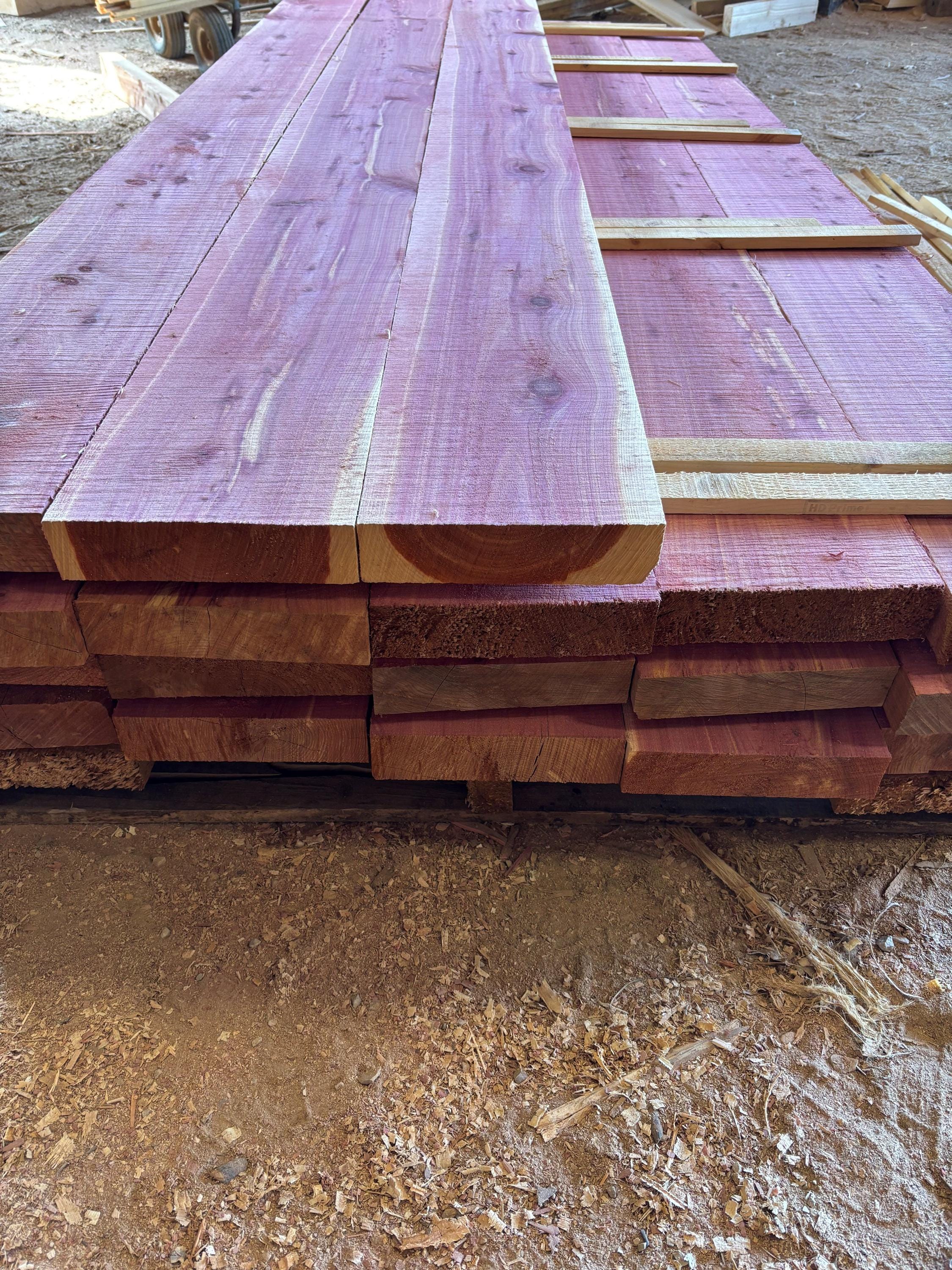 2" X 6" Rough Cut Aromatic Cedar Boards, Kiln Dried - Etsy