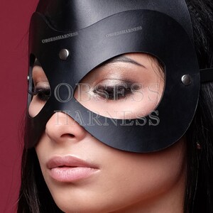 Bdsm Leather Mask, Halloween Mask, Party Mask Bunny, Leather Party ...