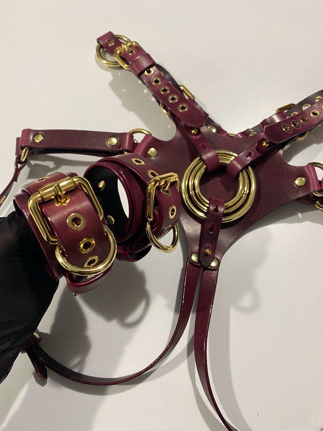 Premium Strap on Harness Leather, Pegging Harness Sex, Strap on Dildo Harness, Strap on Harness ...