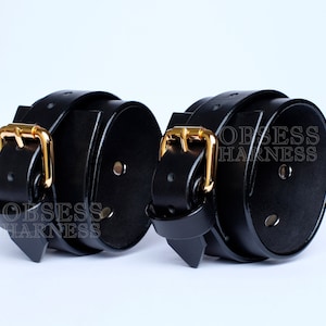 Strap on Harness,leather Bondage Set, Bdsm Thigh Cuffs, Garter Belt ...