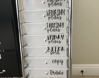 Organization decals | Etsy