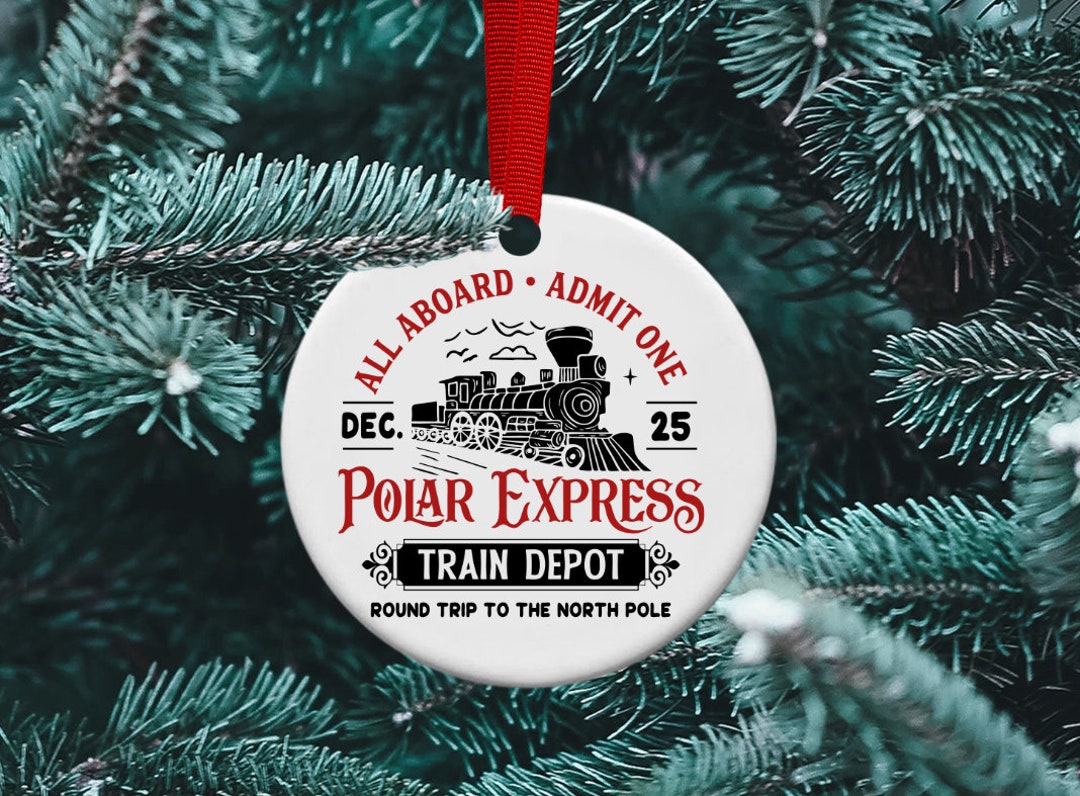 Polar Express, Christmas Train, North Pole, Personalized Ornament - Etsy