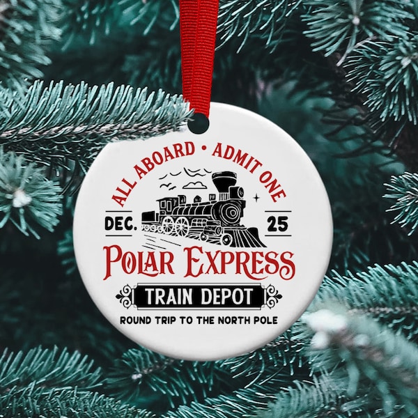 Polar Express Train Ornament - Etsy