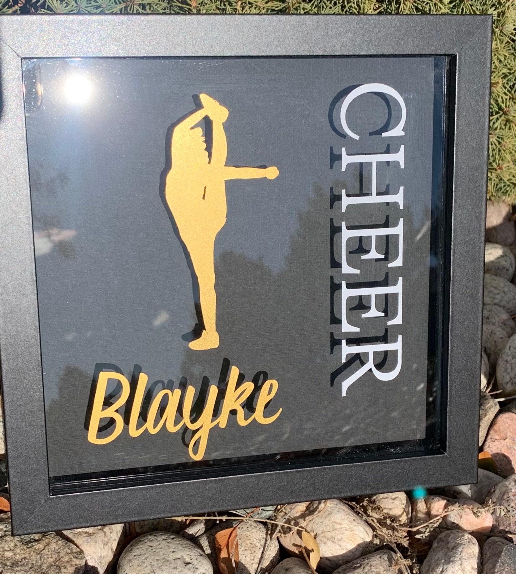 Cheer Pin Shadow Box Cheer Coach Gift Gift Box Pin Box - Etsy