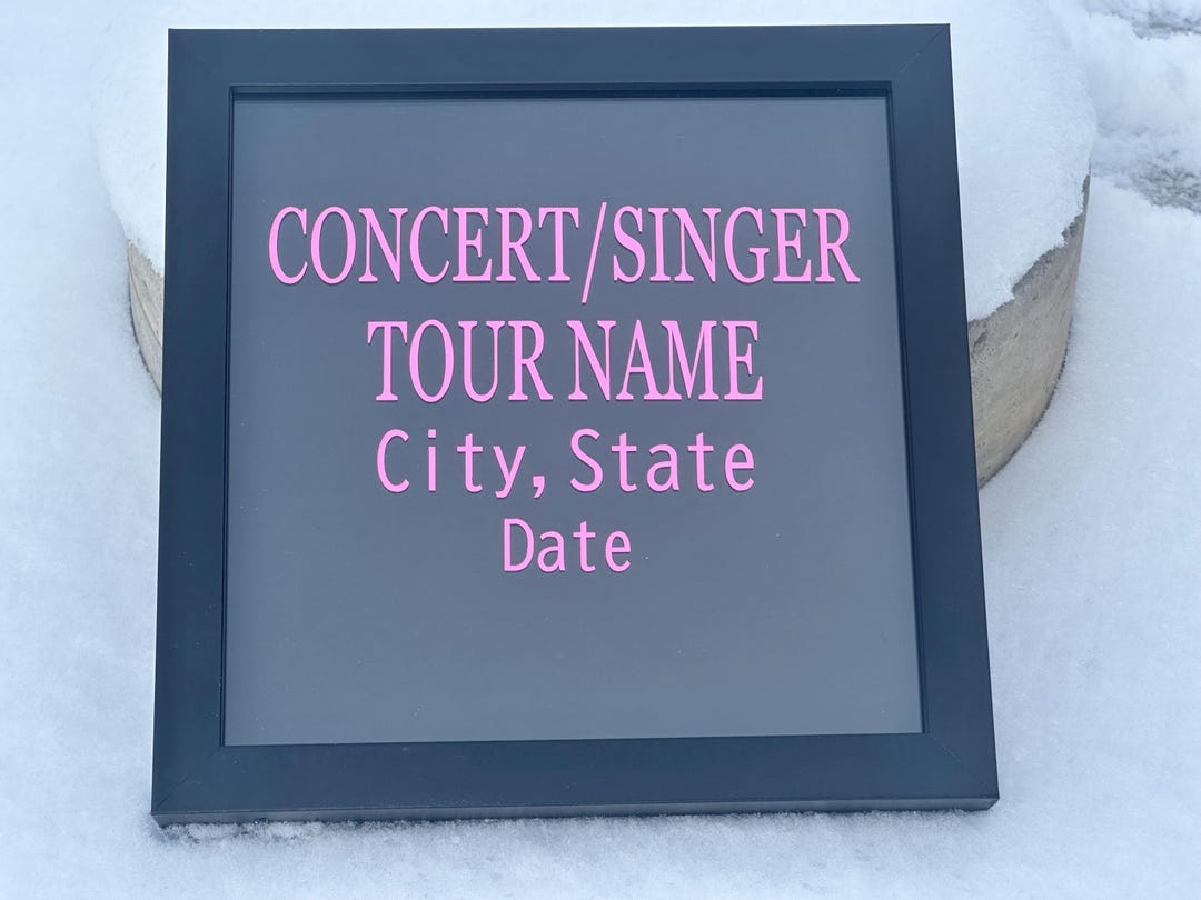 Concert Shadow Box, Concert Box, Memories, Keepsake Box, Concert ...