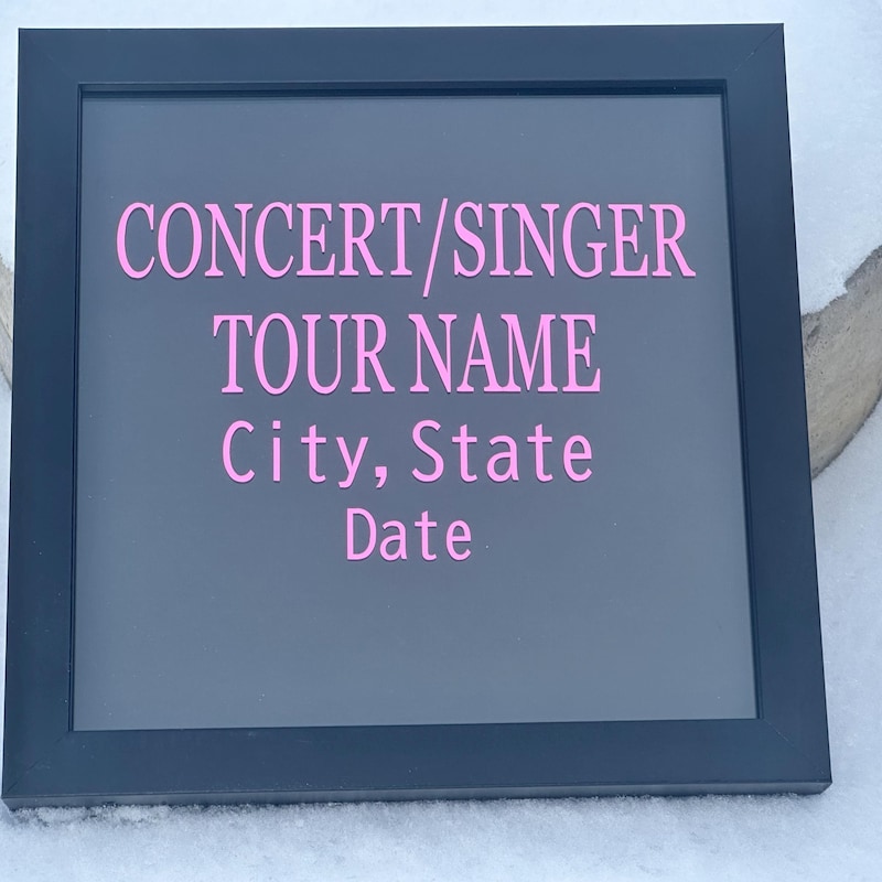 Shadow Box Ticket - Etsy