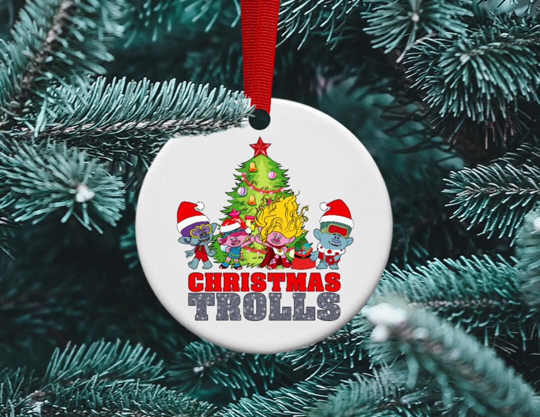 Trolls Christmas Ornament, Kids Ornament, Personalized Ornament, Trolls ...
