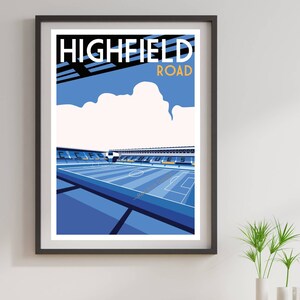 Coventry City, Highfield Road, Retro Art Design Print Poster - Etsy UK