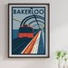 Bakerloo Line south London Underground Tube, Vintage Train Art Print ...
