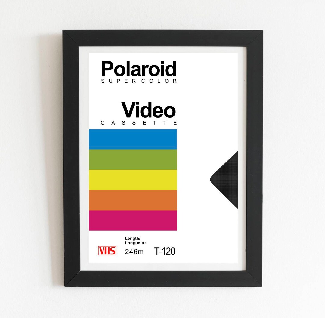 Polaroid VHS, Retro Art Design Print Poster - Etsy