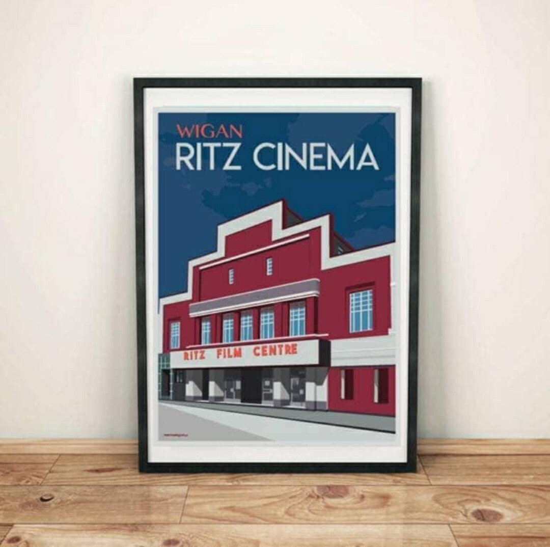 Wigan Ritz Cinema Vintage Art Print Poster - Etsy UK