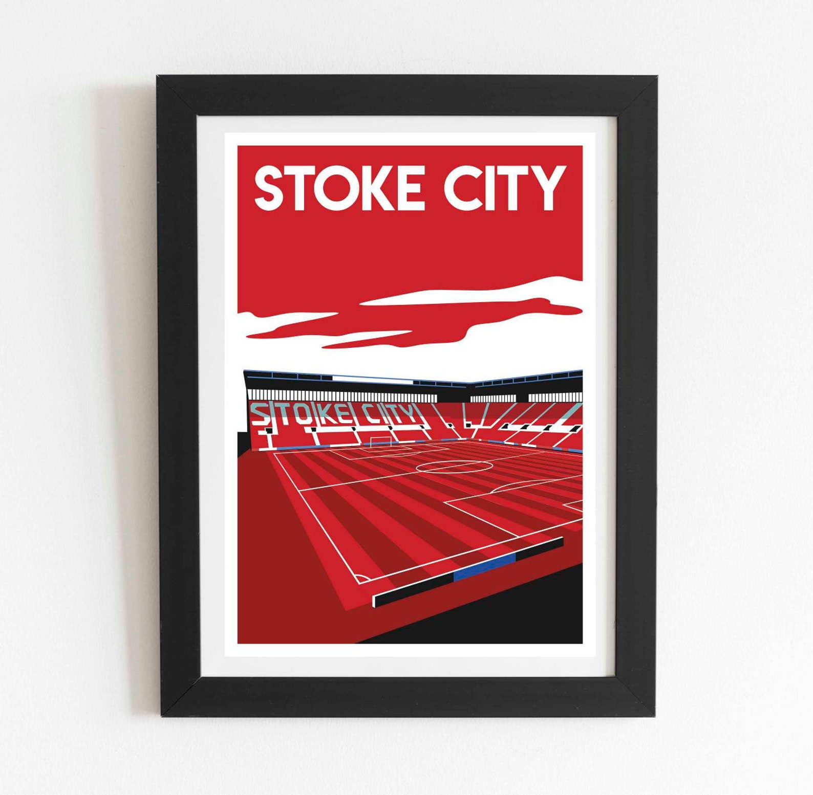 Stoke City Retro Art Design Print Poster - Etsy