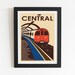 Central Line ealing London Underground Tube Vintage Train Art Print ...