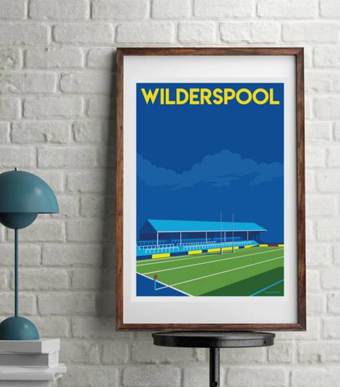 Warrington Wolves Wilderspool Retro Art Print Poster - Etsy