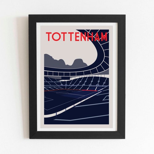 Tottenham Hotspur Stadium Art Print Illustration Drawing - Etsy