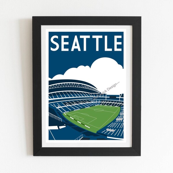 Seattle Poster - Etsy