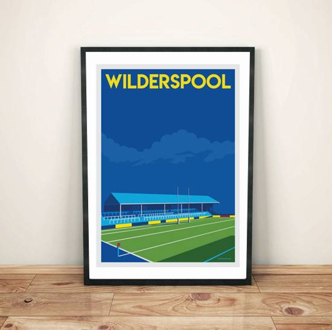 Warrington Wolves, Wilderspool Retro Art Print Poster - Etsy