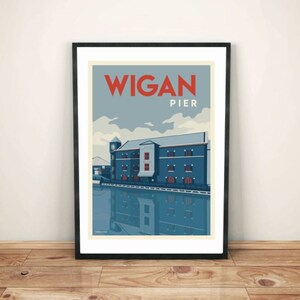 Wigan Pier, Wigan. Vintage Art Print Poster - Etsy