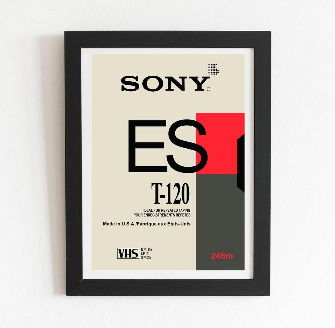 Retro 80s VHS, Retro Art Design Print Poster - Etsy