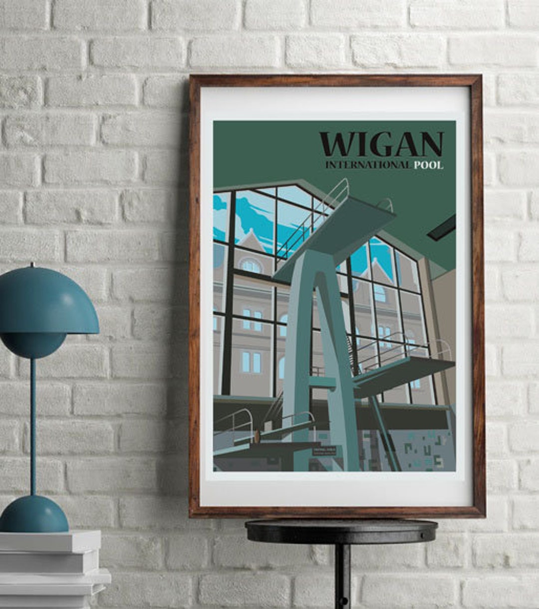 Wigan International Pool Vintage Art Print Poster - Etsy UK
