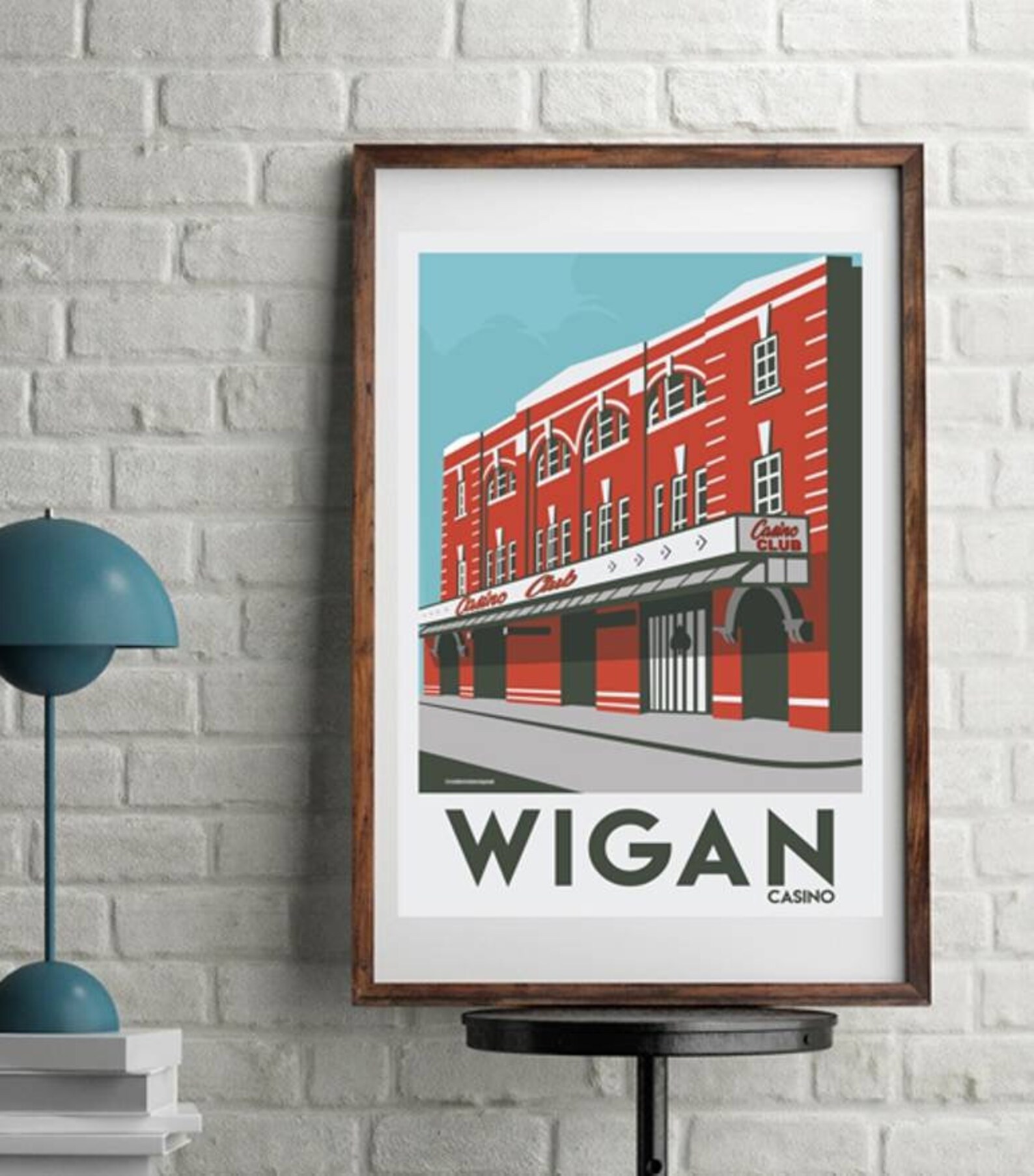 Wigan Casino vintage retro Northern Soul art print poster | Etsy
