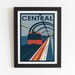 Central Line central London Underground Tube, Vintage Train Art Print ...