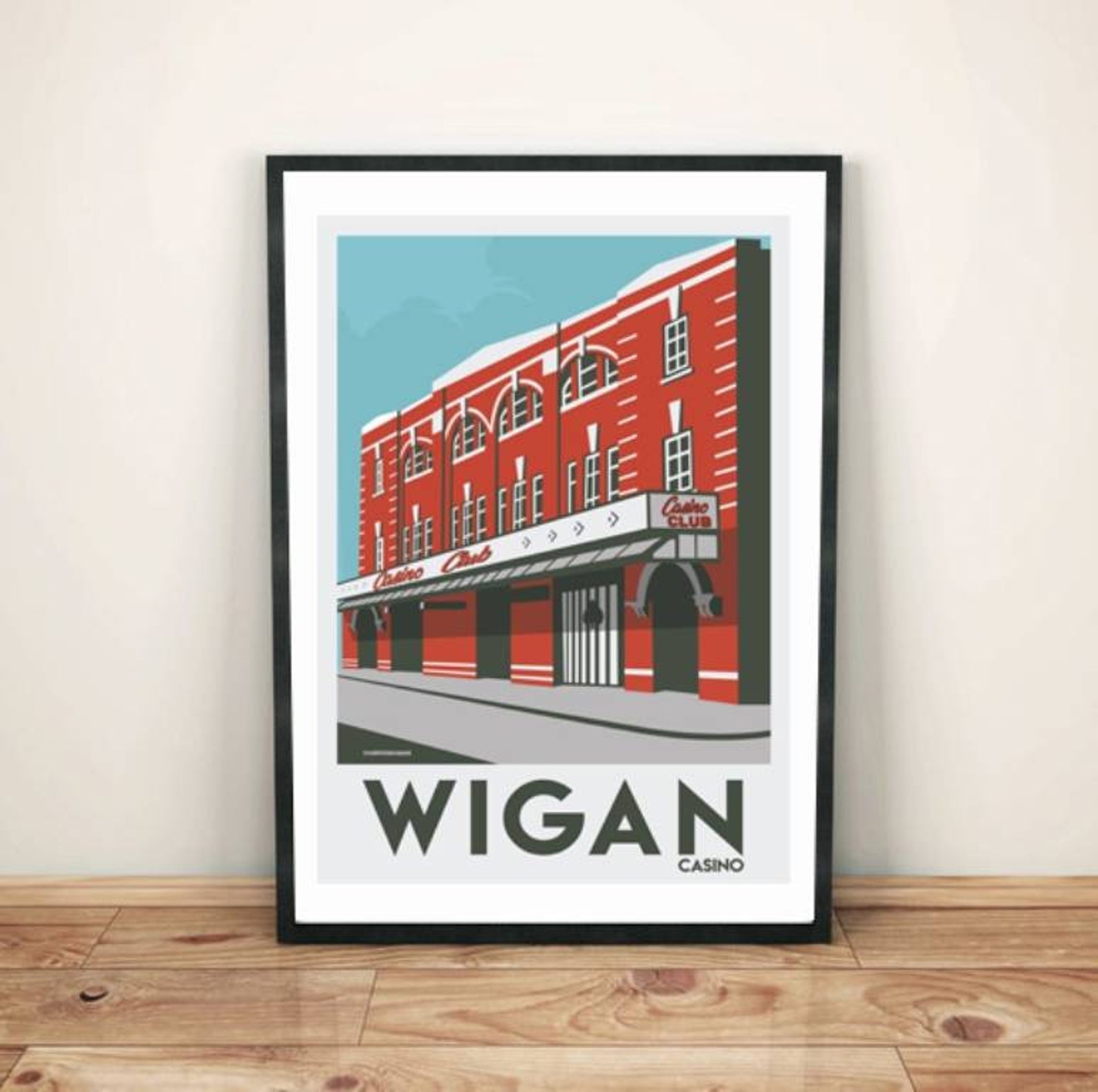 Wigan Casino Vintage Retro Northern Soul Art Print Poster | Etsy