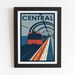 Northern Line north Edgware London Underground Tube Vintage Style Art ...