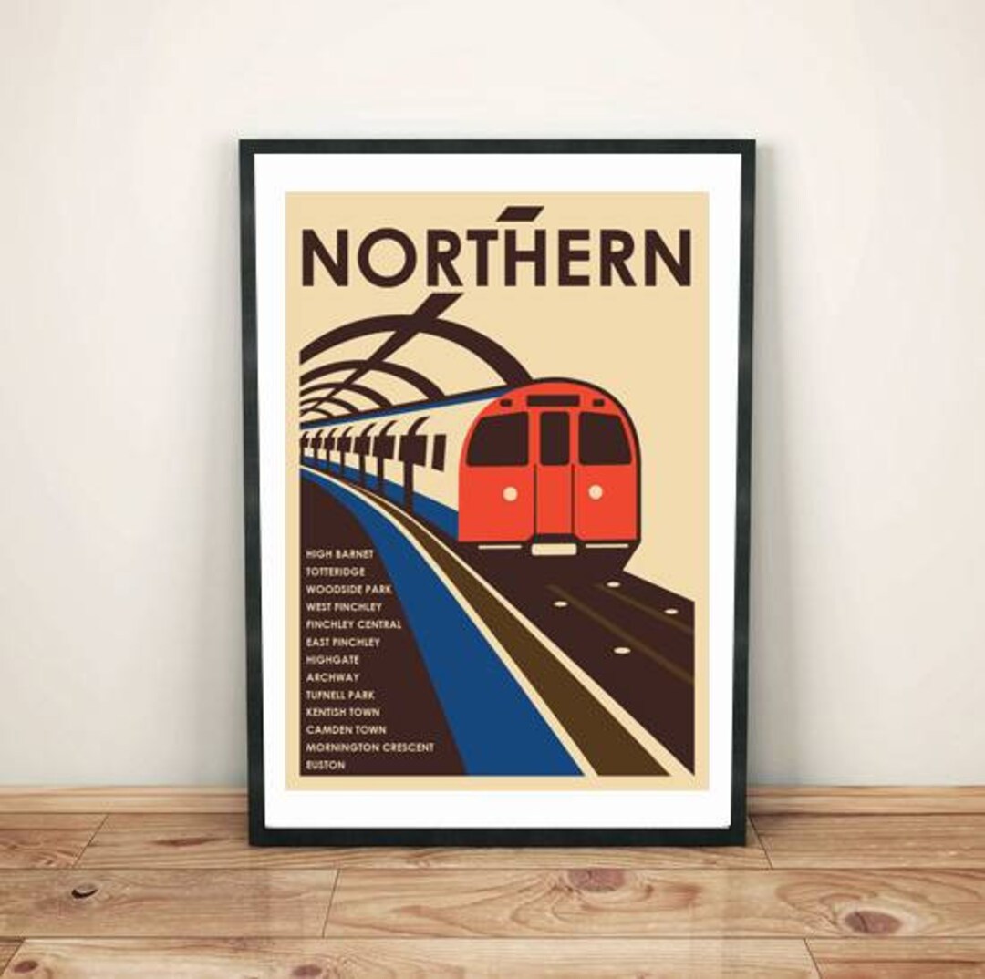 Northern Line north High Barnet London Underground Tube - Etsy