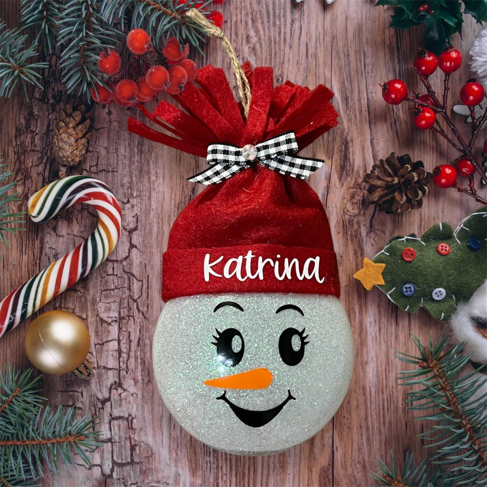 Snowman Christmas Ornament,snowman Face Ornament, Christmas Gift ...