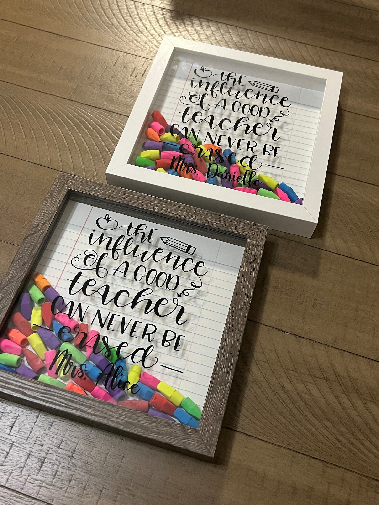 Personalized-teacher-shadowbox-frame-gift-end of Year-influence of a ...