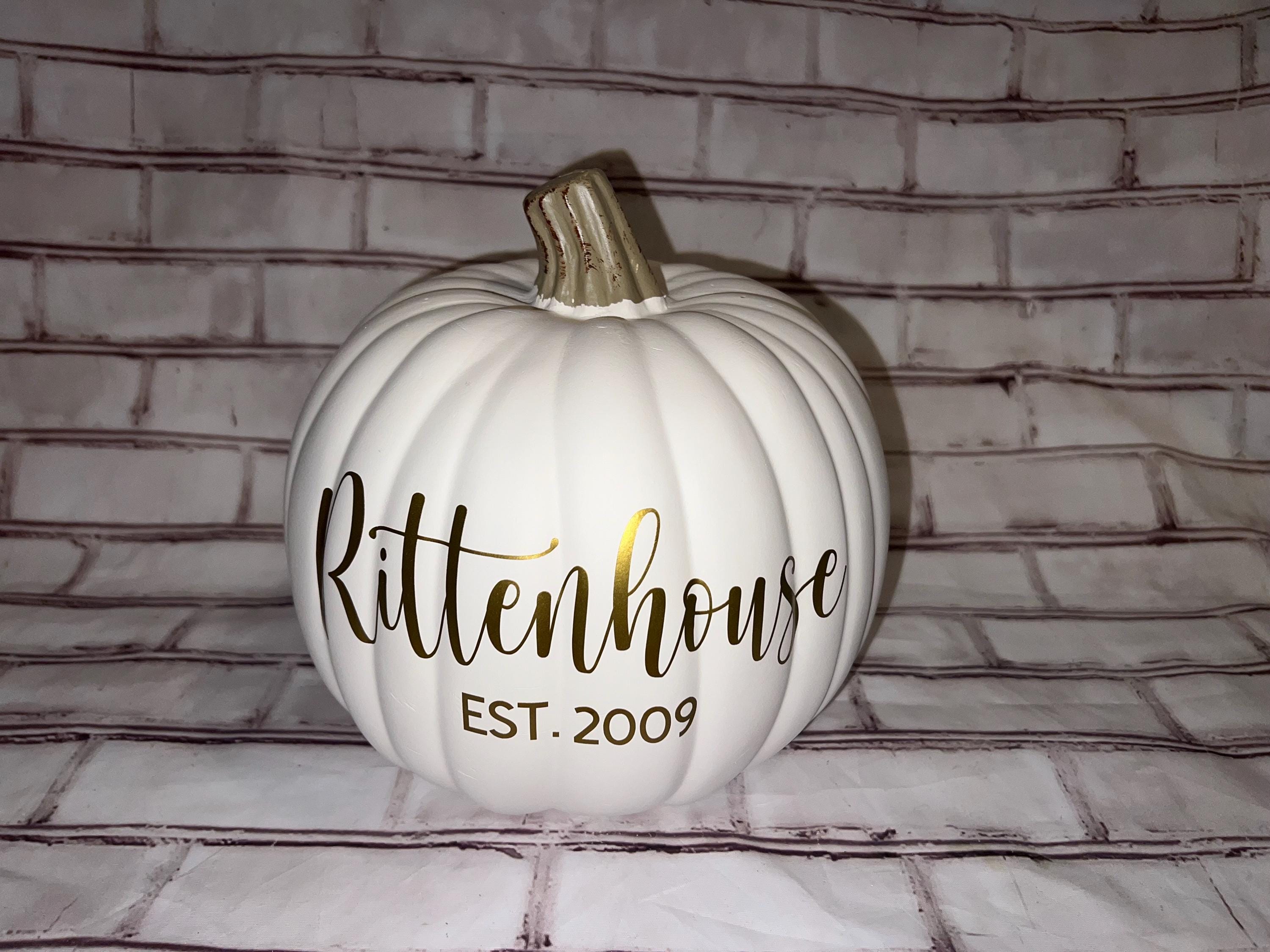 Monogram Decor-monogram Pumpkins-fall Decor-personalized Pumpkins ...