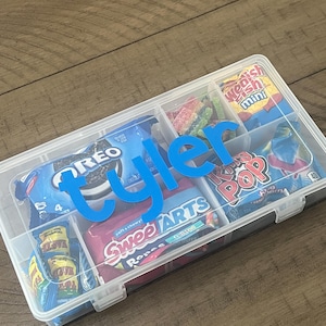 Personalized Candy Snackle Box-candy Box-snack Box- Easter Candy-tackle ...