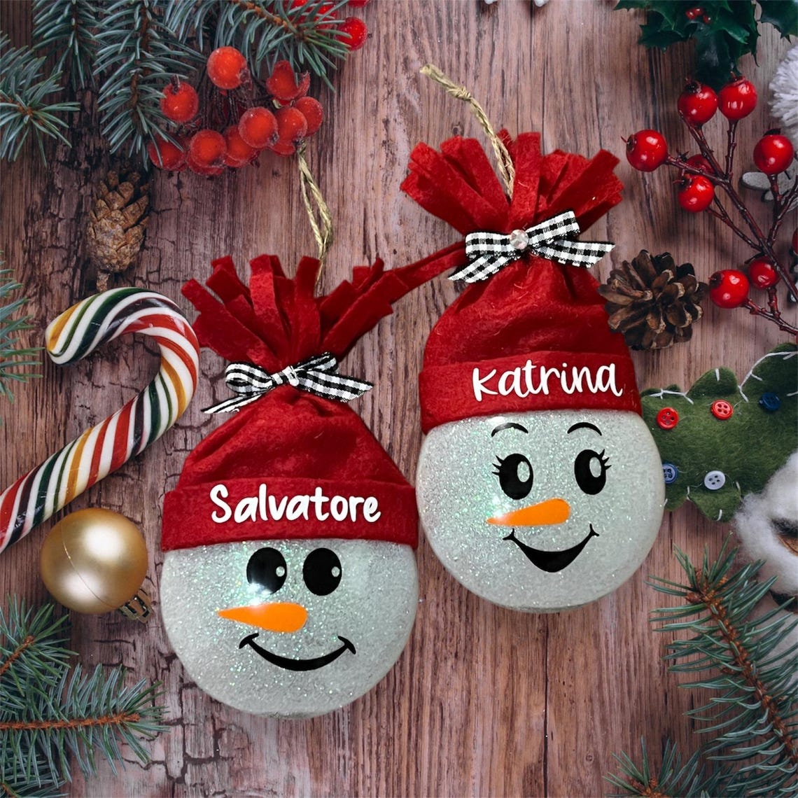 Snowman Christmas Ornament,snowman Face Ornament, Christmas Gift ...