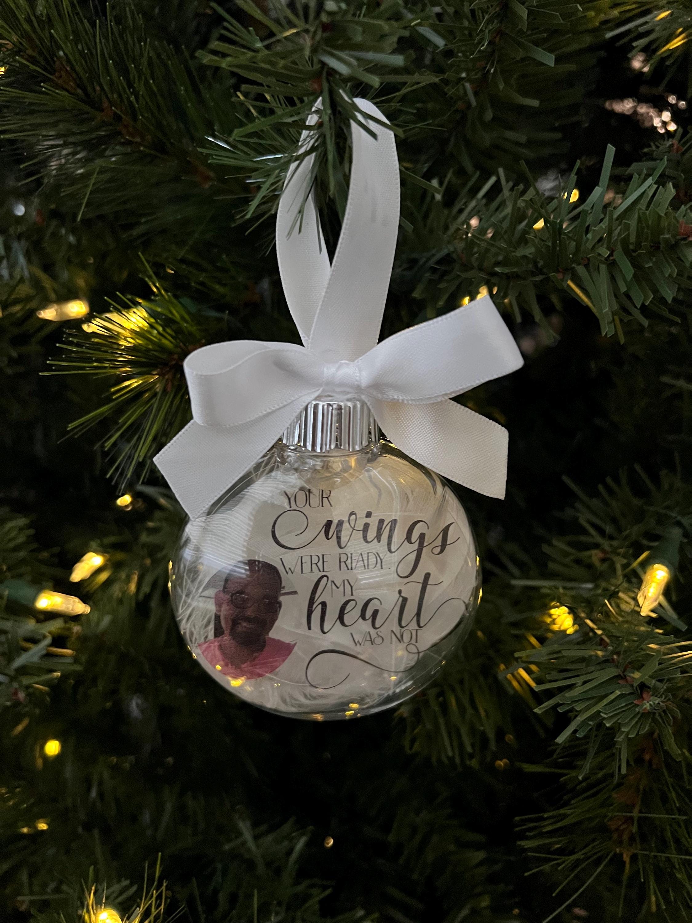 Personalized Memorial Christmas Ornament Angel in Heaven Sympathy Gift ...