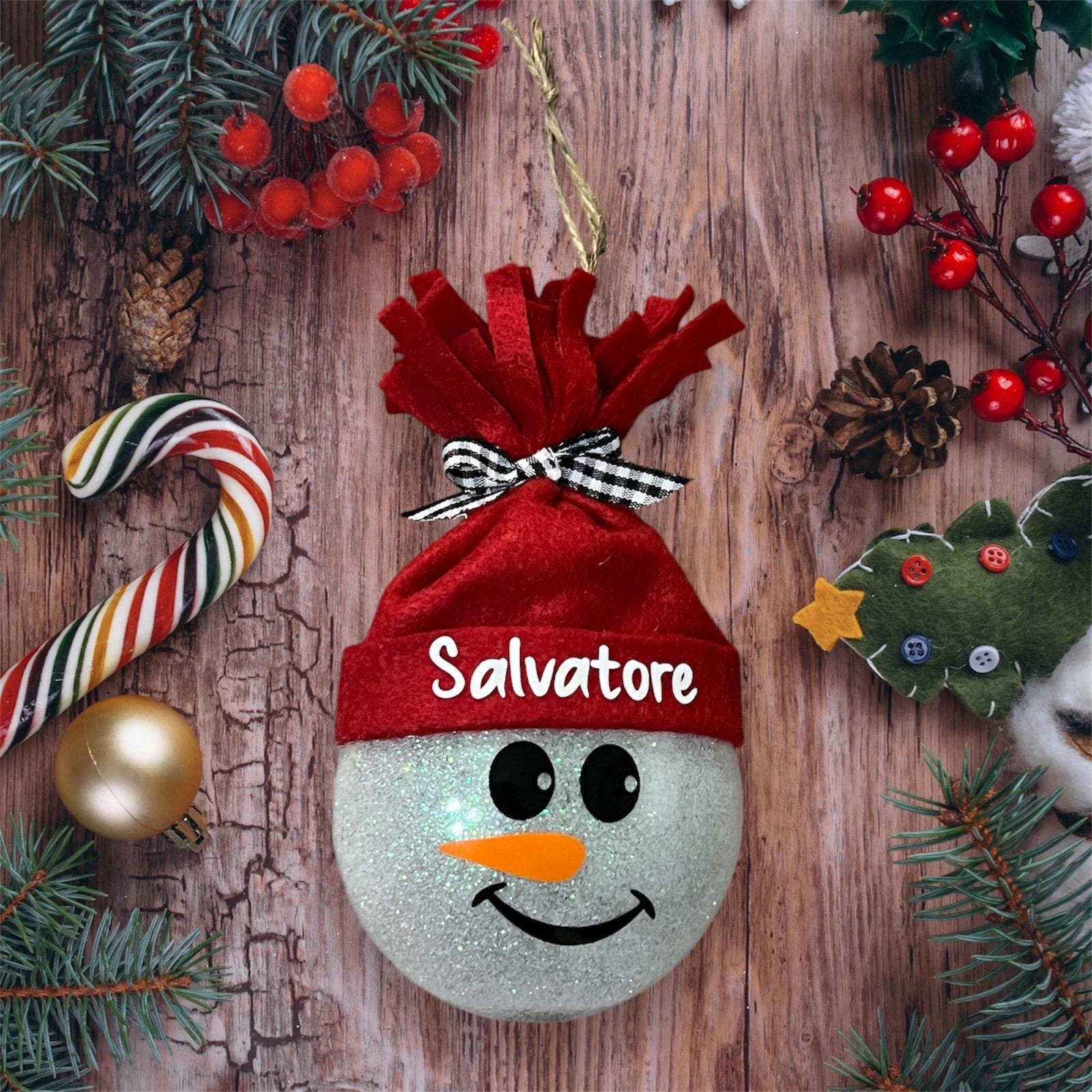 Snowman Christmas Ornament,snowman Face Ornament, Christmas Gift ...