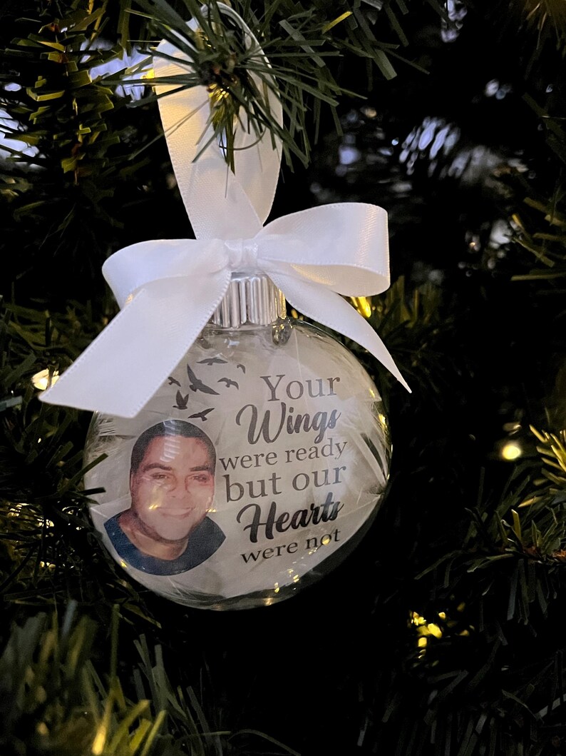 Personalized Memorial Christmas Ornament Angel in Heaven Sympathy Gift ...