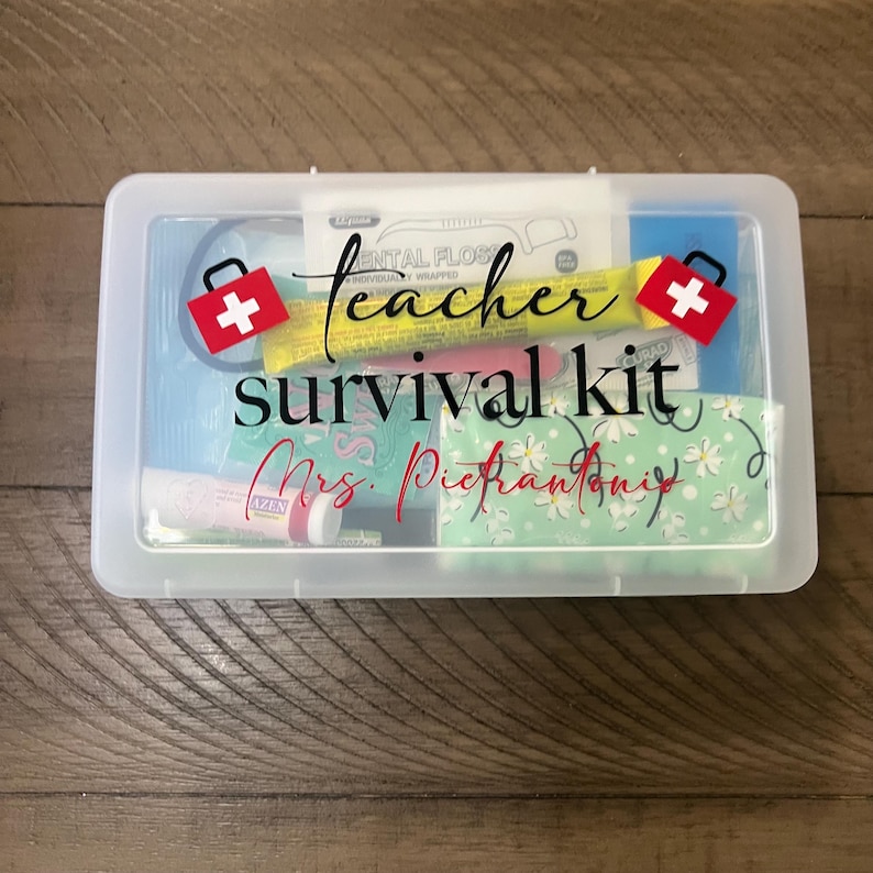 Teacher Back to School Survival Kit-personalized Teacher Gift-welcome ...