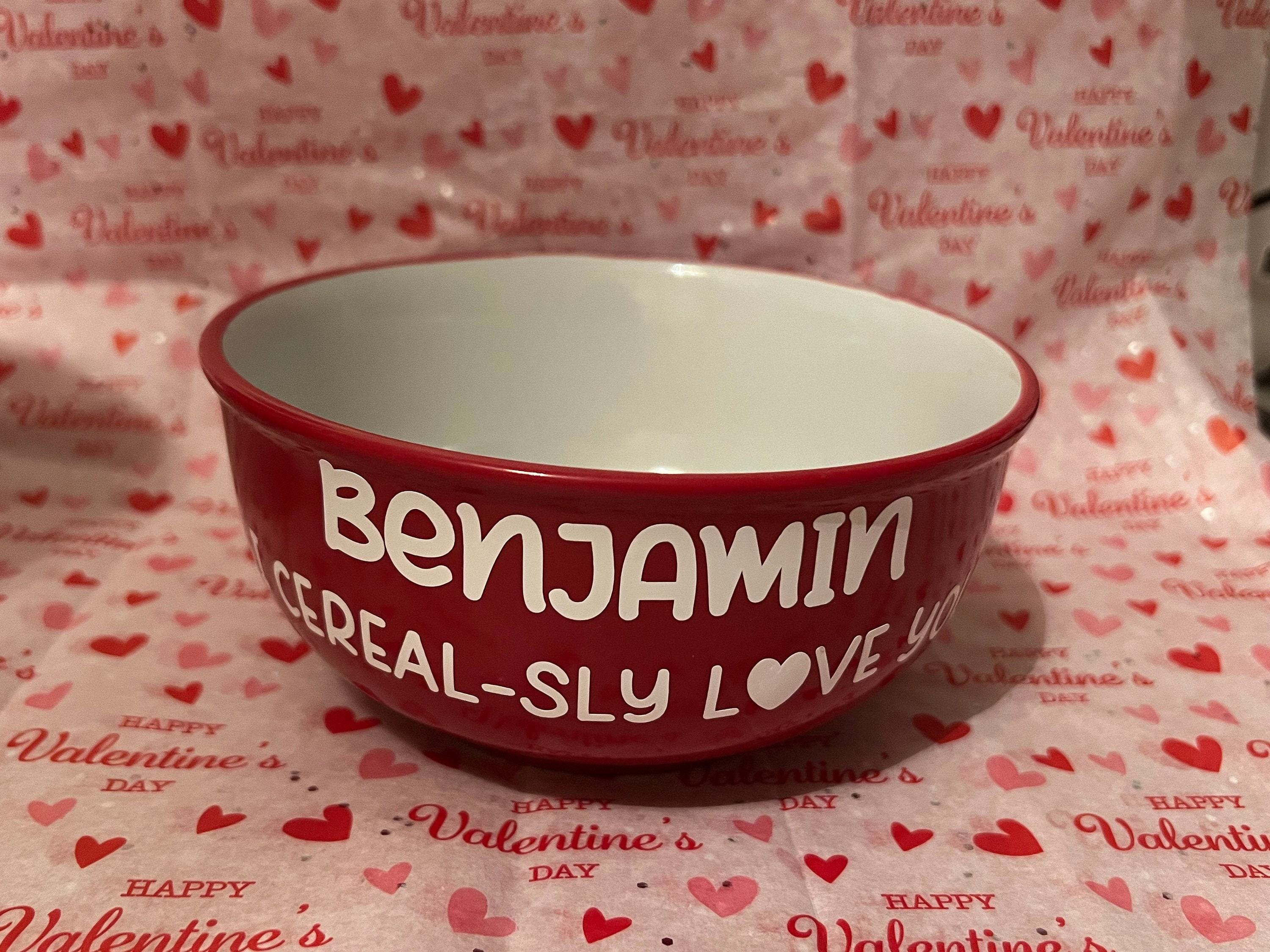I Cerealsly Love You Personalized Cereal Bowl,kids Cereal Bowl ...