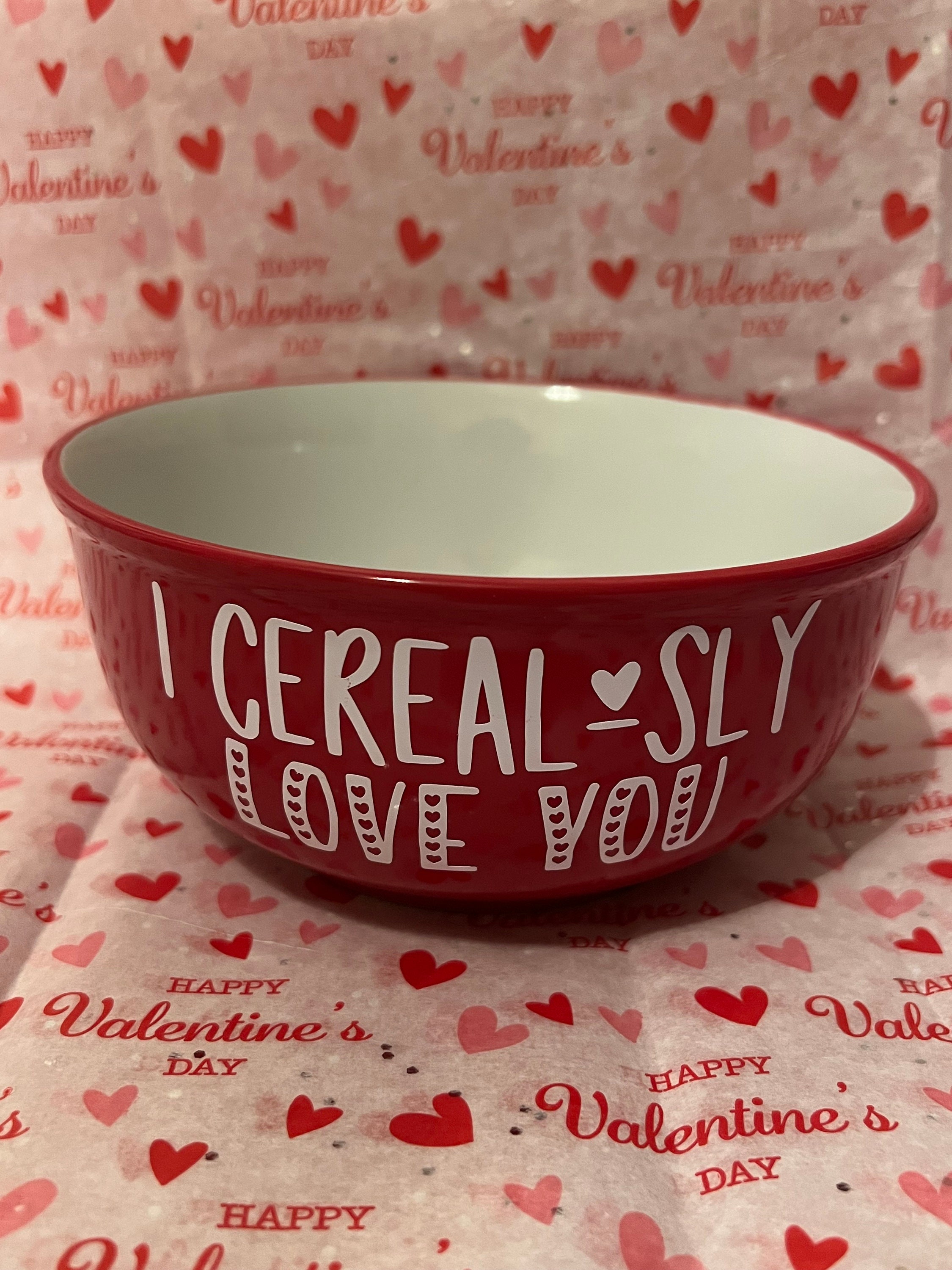 I Cerealsly Love You Personalized Cereal Bowl,kids Cereal Bowl ...