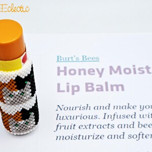 Lip Balm With Beaded Cover in Cats!! - Etsy