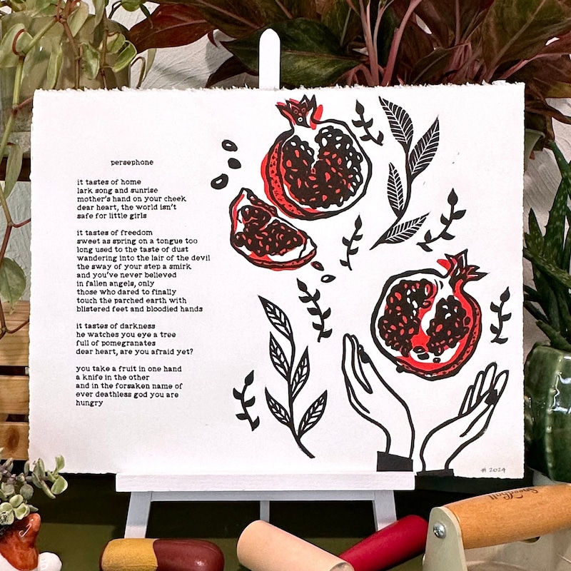 Poetry Broadside - Etsy