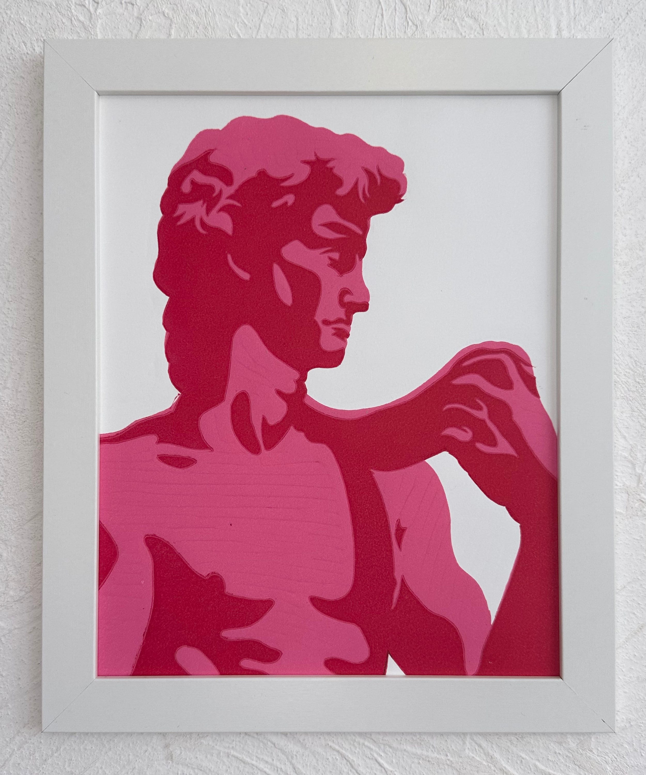 Statue of David Linocut Print - Etsy