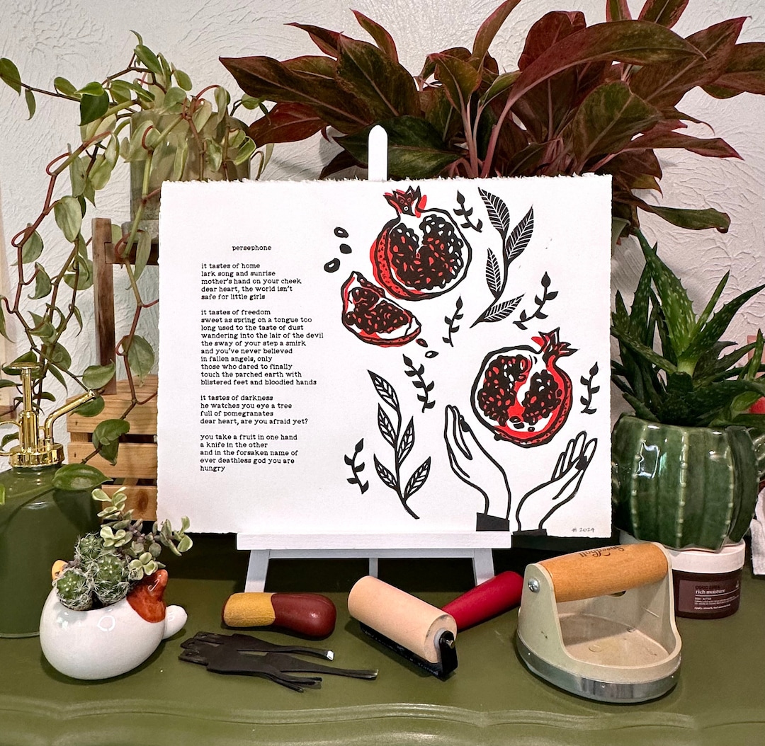 Persephone Poem Broadside - Etsy