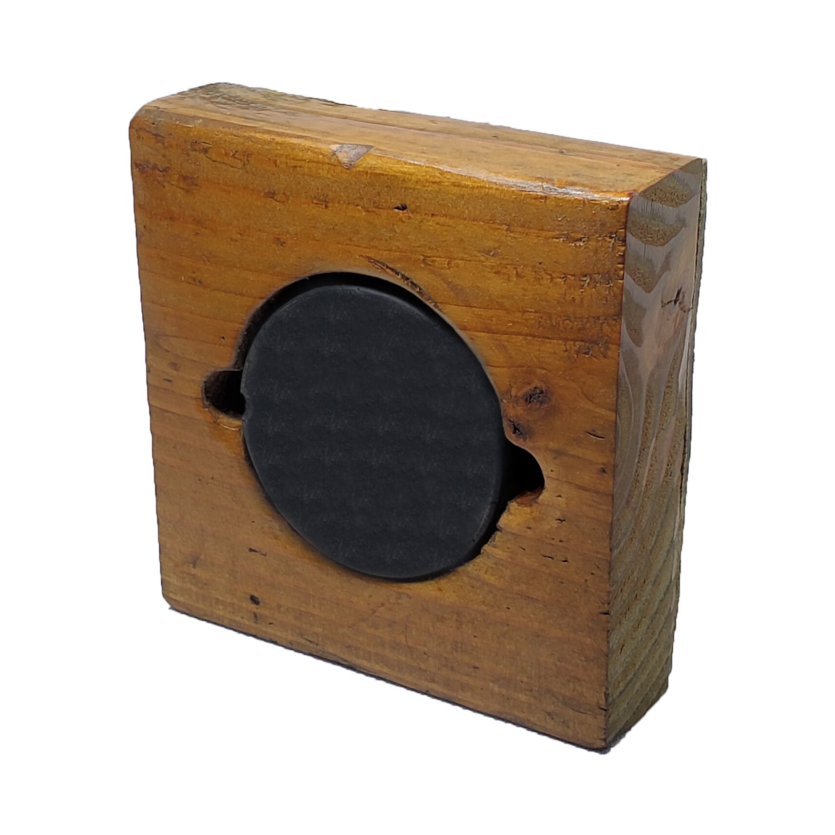 Hockey Puck Display Desktop or Wall Hanging Single Puck Vintage Pine #2 ...