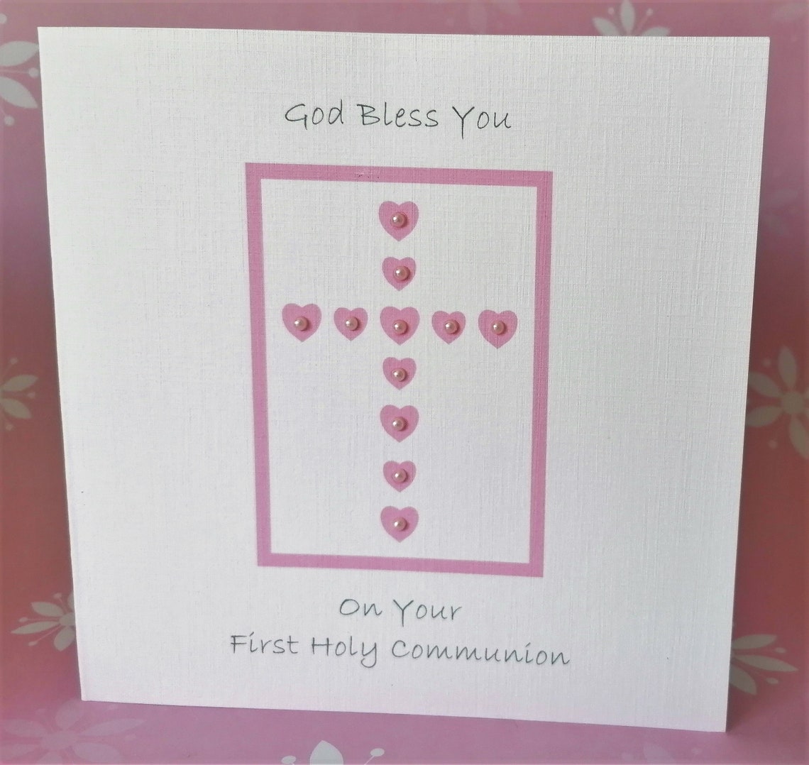 First Holy Communion Card - Etsy