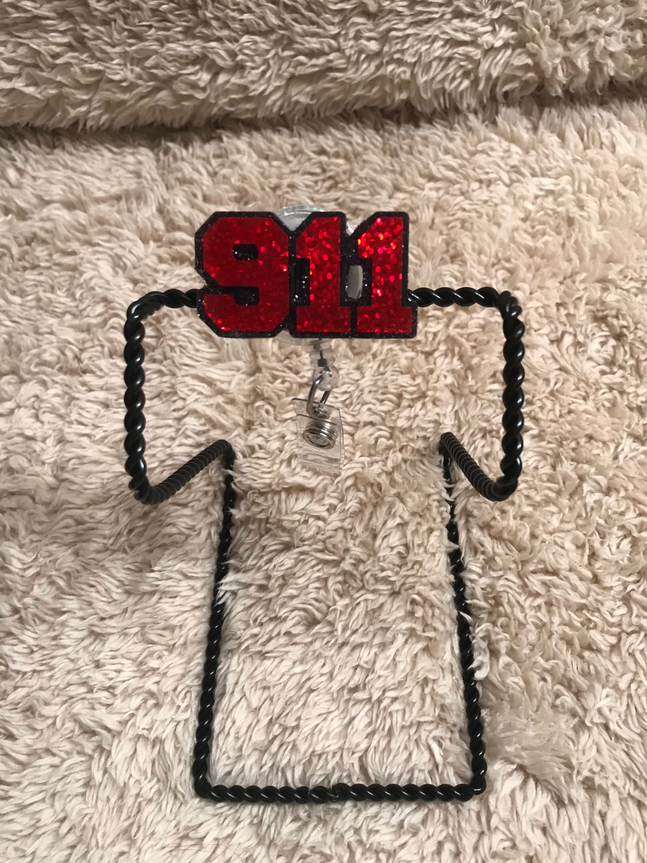 911 Badge Reel Emergency Responders Emergency Responder - Etsy