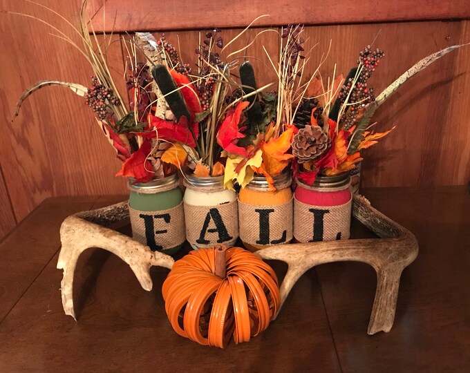 Fall Mason Jar Decor, Fall Decor, Mason Jars - Etsy